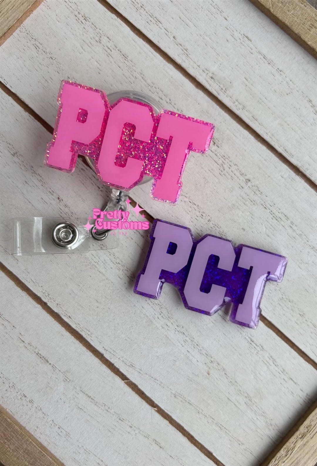 PCT Badge Reel: Patient Care Tech Retractable ID Holder - Etsy