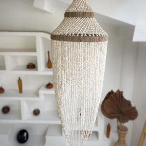Sea Shell Chandelier Large, Shell Light Pendant, Lampshade Seashell ...