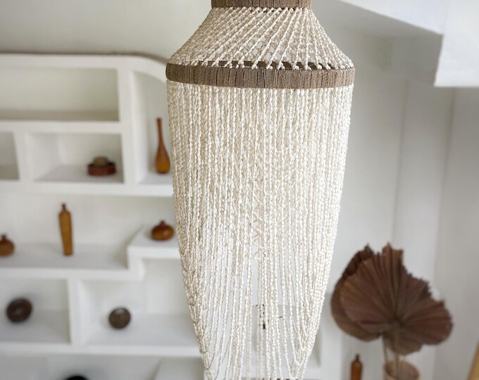 Sea Shell Chandelier Large, Shell Light Pendant, Lampshade Seashell ...