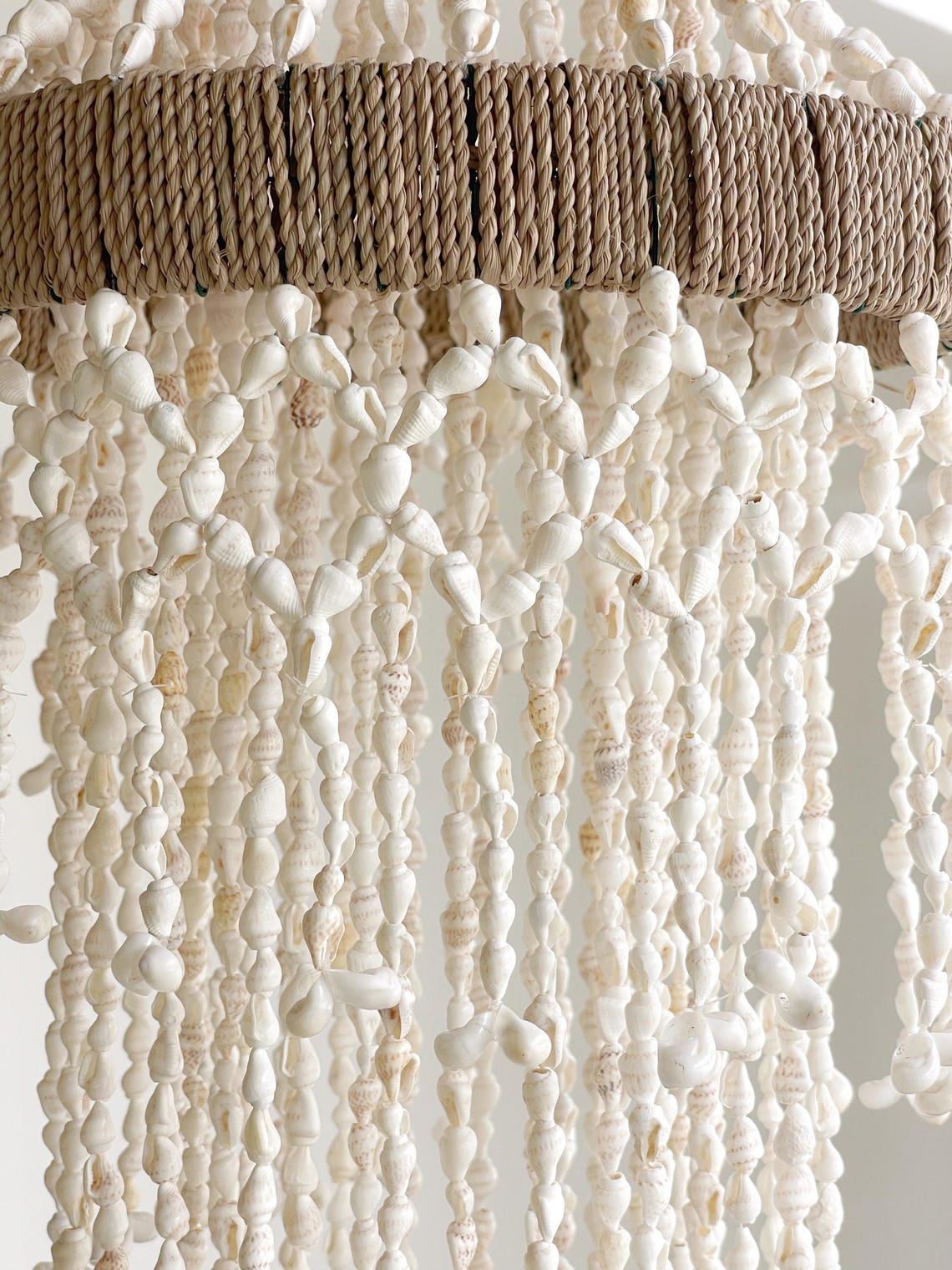 Shell Light Pendant, Large Shell Chandelier, Lampshade Seashell, Boho ...