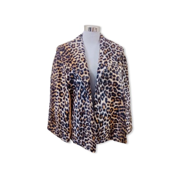 1960s leopard print cape - Gem