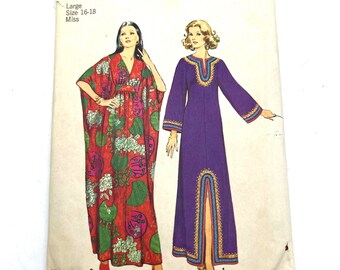 Simplicity Muumuu Dress Pattern - Etsy