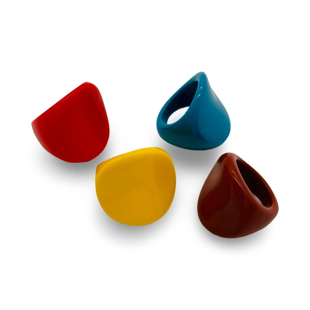 Vintage 1960s MOD Statement Rings, Authentic 60s Mod Rings, 60s ...