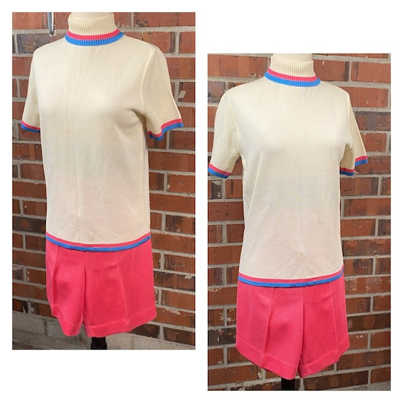 Vintage 1950s Short Set, deadstock 50s pink shorts an… - Gem