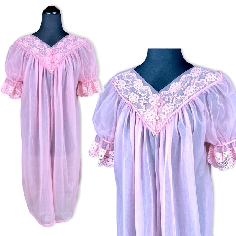 Open Front Nightgown - Etsy