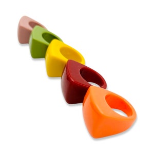 Vintage 1960s MOD Statement Rings, Authentic 60s Mod Rings, 60s Twiggy ...