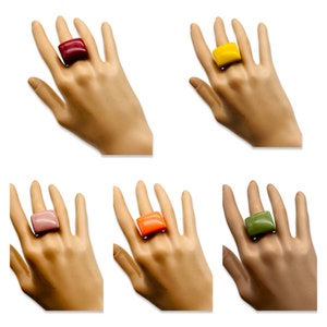 Vintage 1960s MOD Statement Rings, Authentic 60s Mod Rings, 60s Twiggy ...