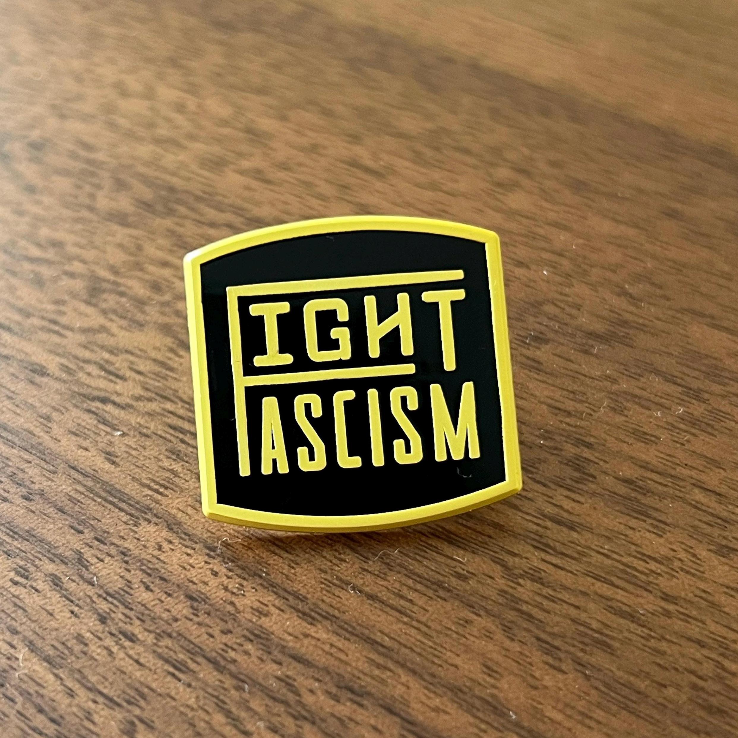 Fight Fascism Hard Enamel Pin, Anti Fascist, Protest Pins, Activism ...