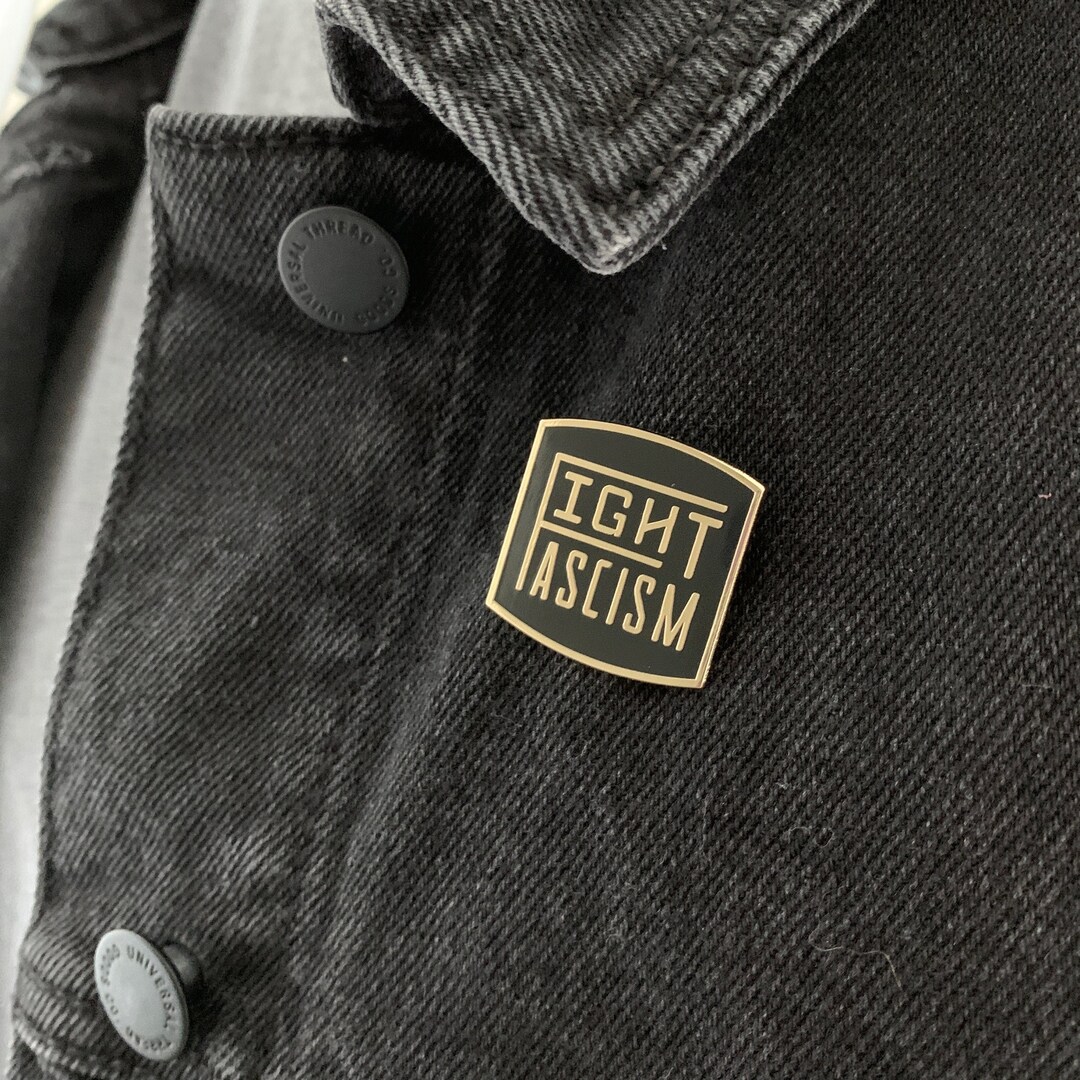Fight Fascism Hard Enamel Pin, Anti Fascist, Protest Pins, Activism ...