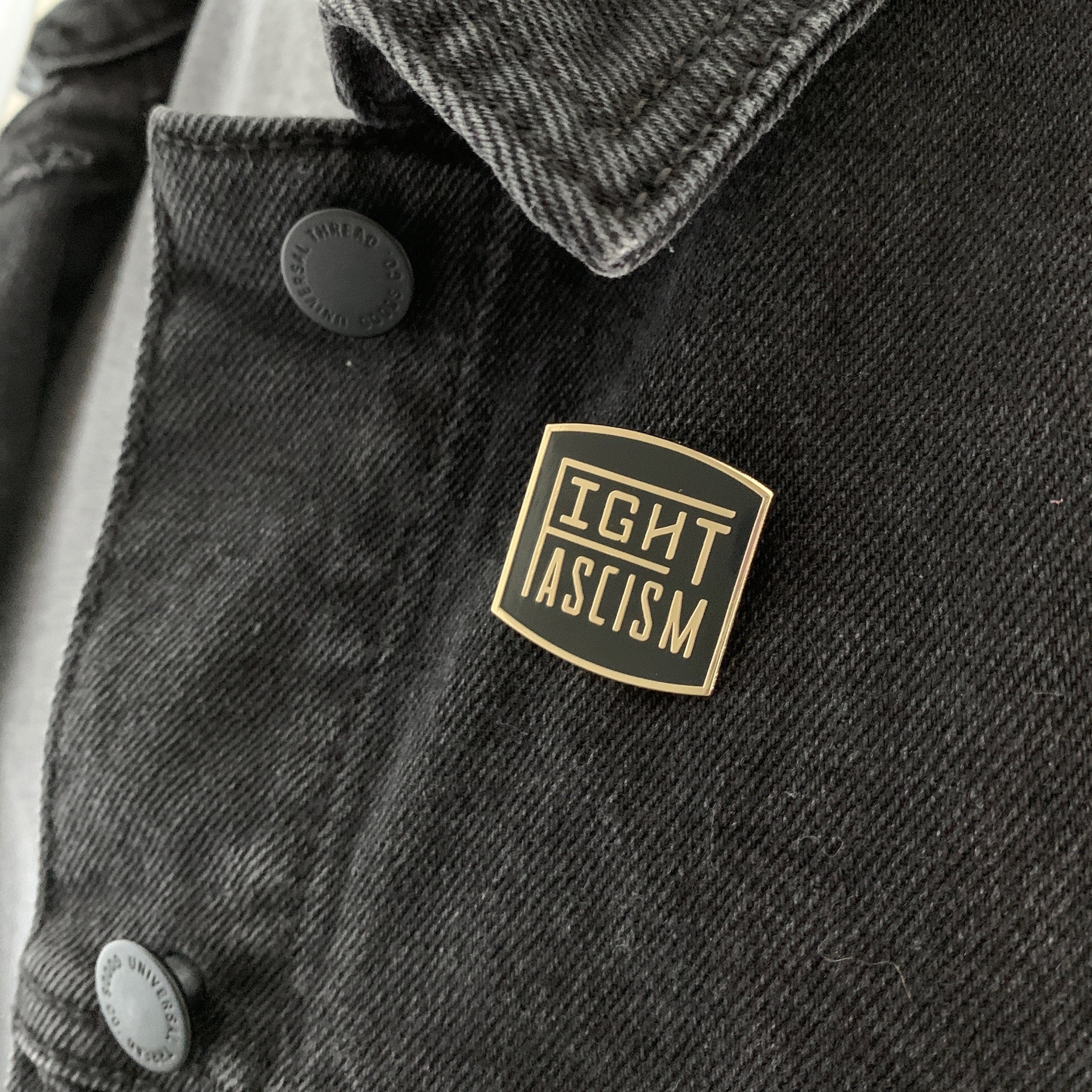 Fight Fascism Hard Enamel Pin, Anti Fascist, Protest Pins, Activism ...