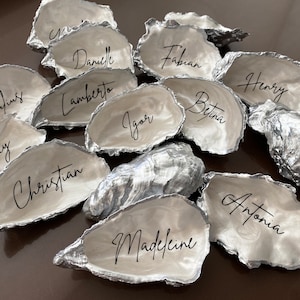 Oyster Shell Place Cards Wedding Favor Wedding Placecard Name Cards ...
