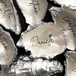Oyster Shell Place Cards Wedding Favor Wedding Placecard Name Cards ...