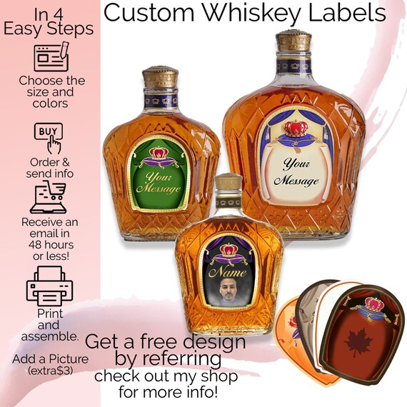 Custom Whiskey Labels Digital | Etsy