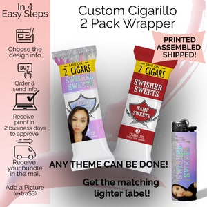 Custom Cigarillo 2 pack Shipping unfilled | Etsy