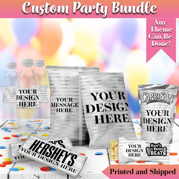 Custom Party Packages Filled Print and Ship - Etsy