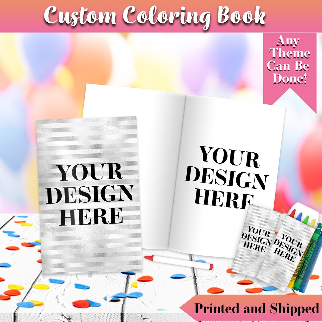 Custom Coloring Book Personalized Printed and Shipped Physical Item - Etsy