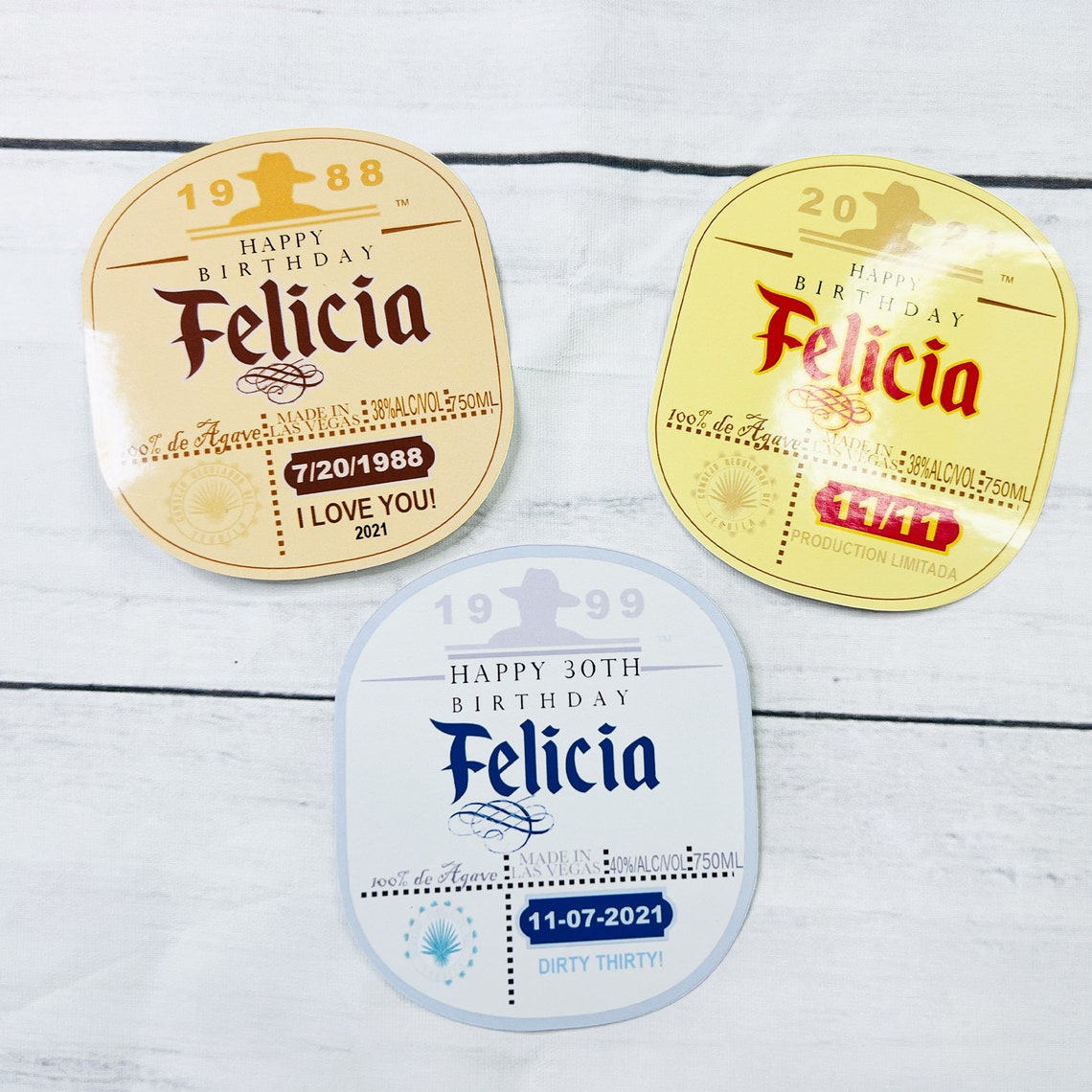 Custom Tequila Labels Print and Ship - Etsy