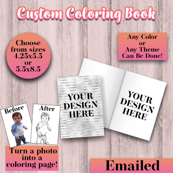 Custom Coloring Book Digital - Etsy