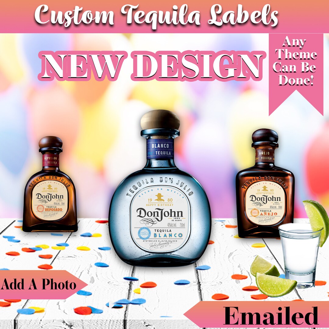 Custom Tequila Labels Don Julio New Design Digital - Etsy