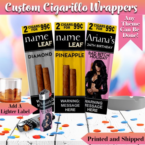 Custom Cigarillo 2 Pack Shipping Unfilled - Etsy