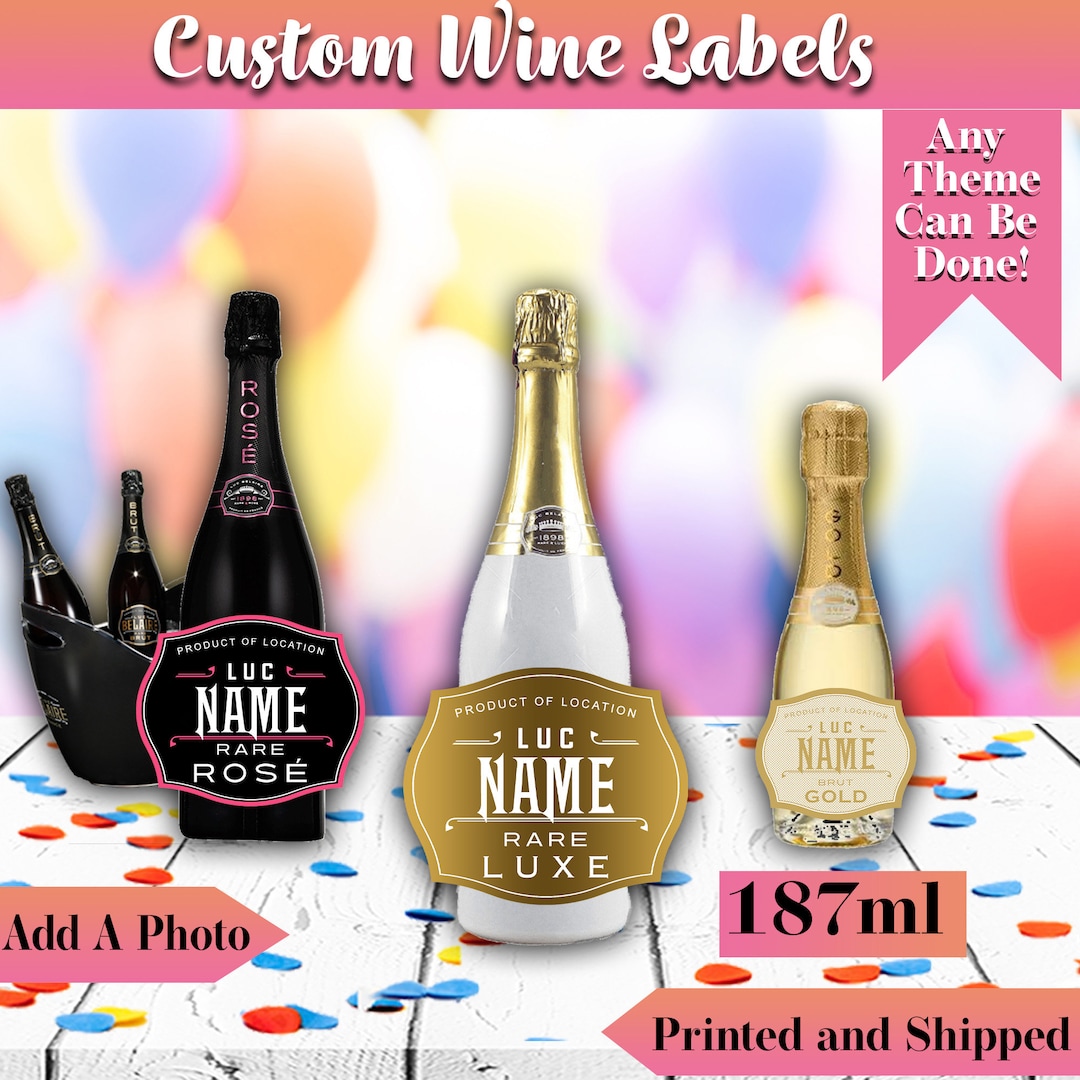 Custom Wine Labels Print and Ship - Etsy