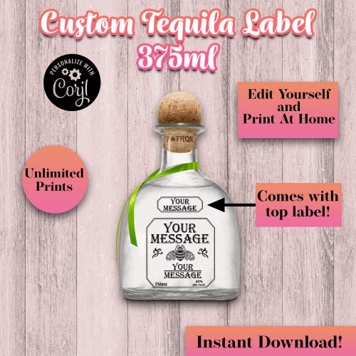 PRINTABLE Don Julio 375ML Custom Don Julio Label Tequila | Etsy