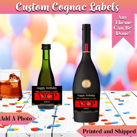 Custom Cognac Labels Print and Ship - Etsy
