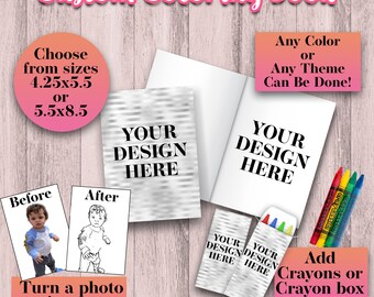 Custom Coloring Book - Etsy