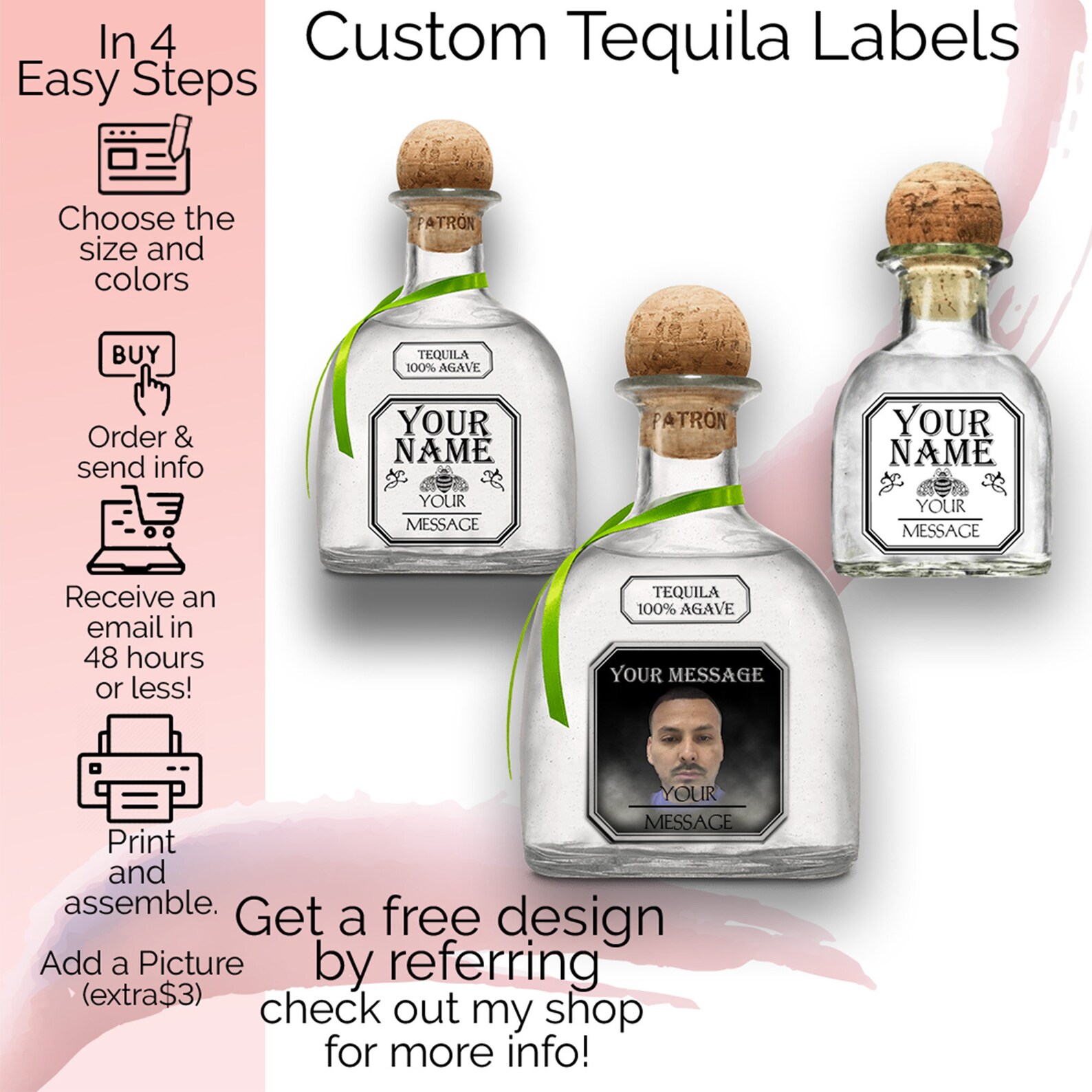 Custom Tequila Labels Digital | Etsy