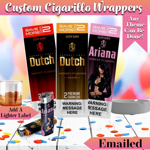 Custom Cigarillo 2 Pack Shipping Unfilled - Etsy