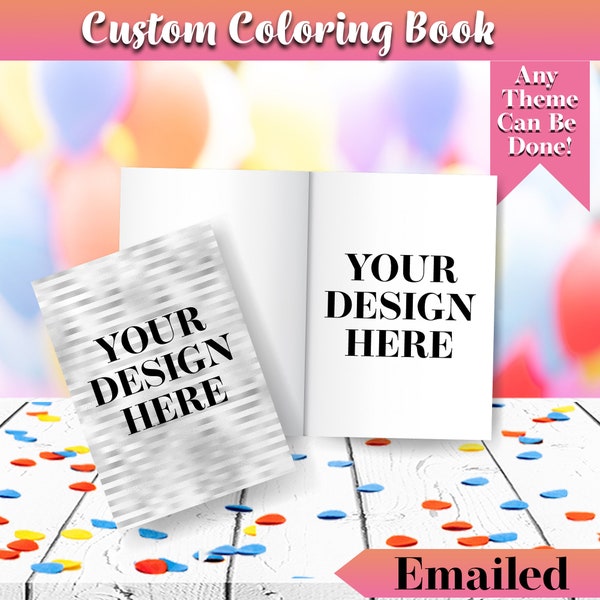 Custom Coloring Book - Etsy