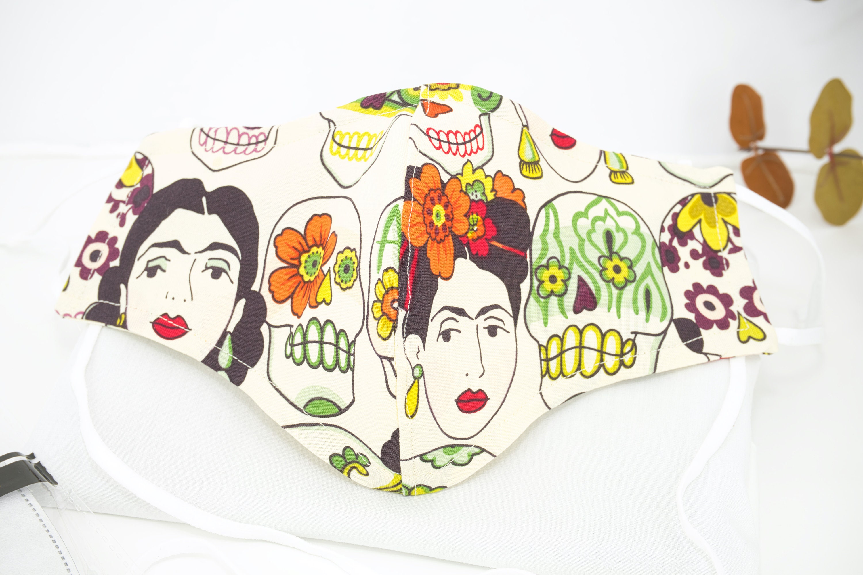 Frida Kahlo Lanyard Face Mask, Face Covering, Adjustable, Hand ...