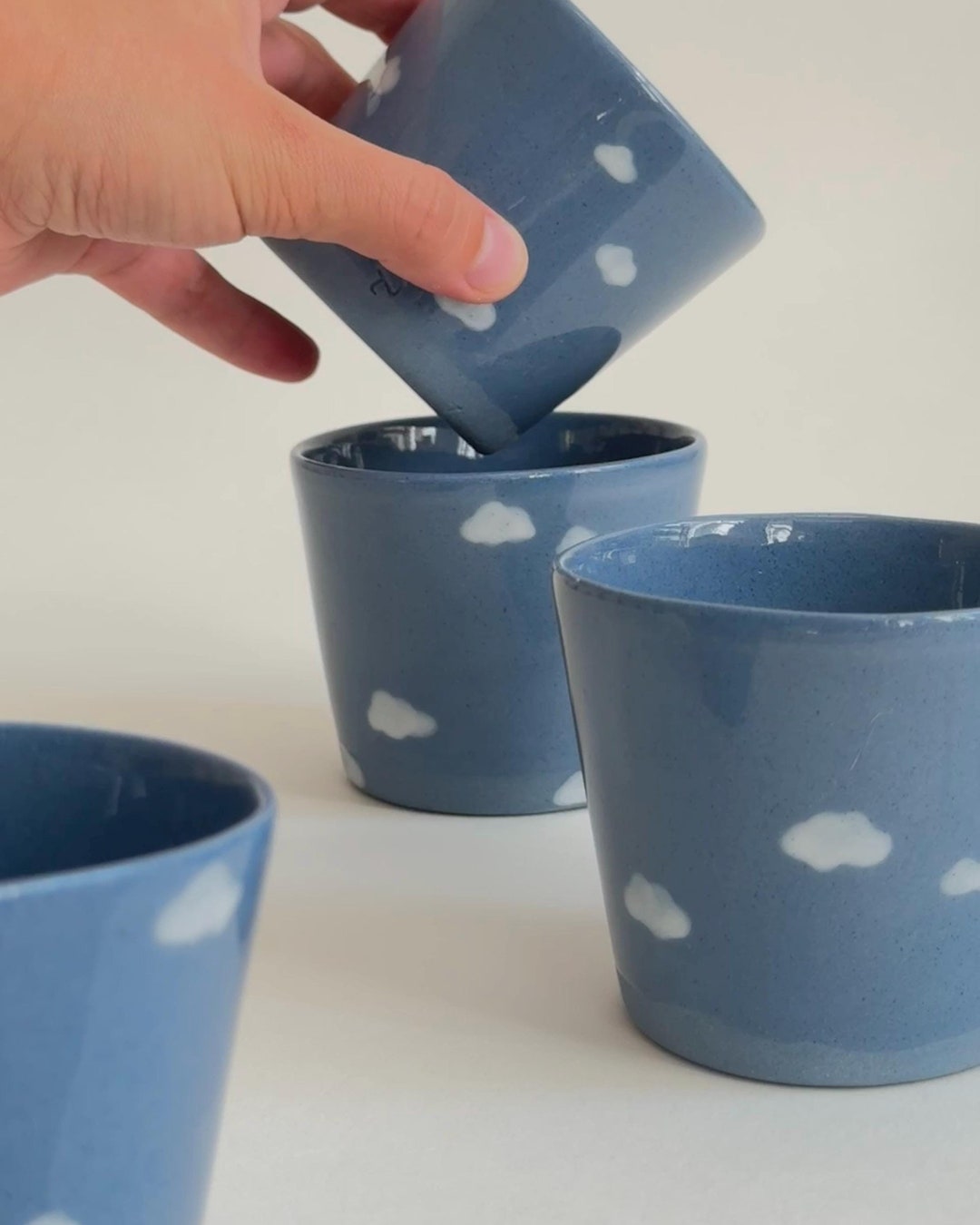 Cups With Clouds, Sky Cups, Unique Handmade Pottery Cup, Cute Mugs ...