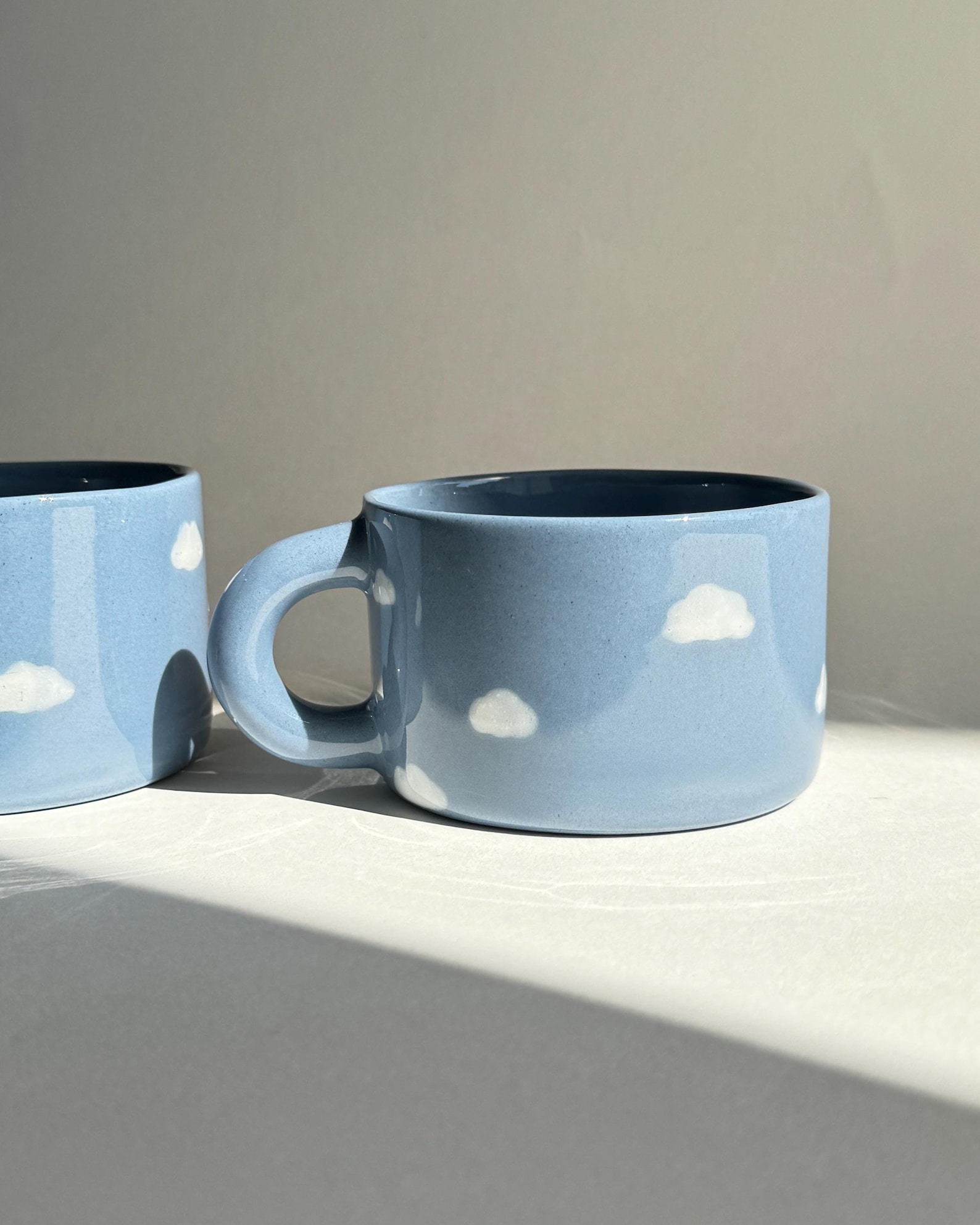 Cloud Mug, Unique Blue Sky Porcelain Mug, Cute Coffee Mugs, Aesthetic ...