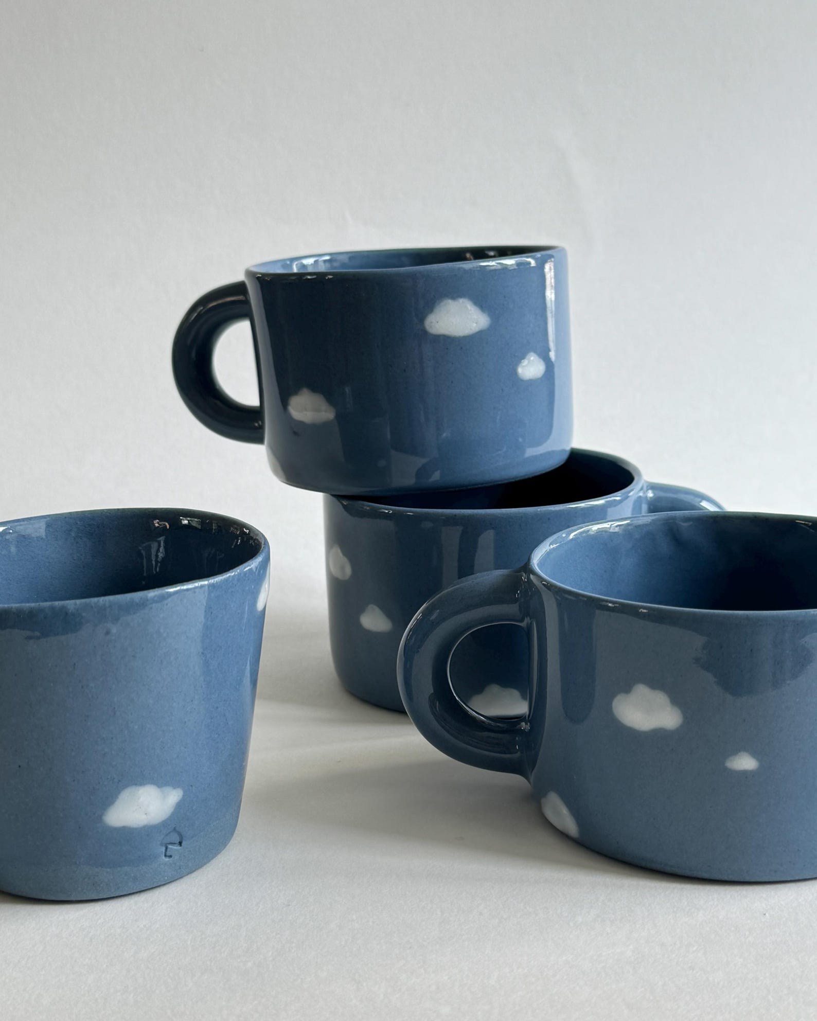 Cloud Mug, Unique Blue Sky Porcelain Mug, Cute Coffee Mugs, Aesthetic ...