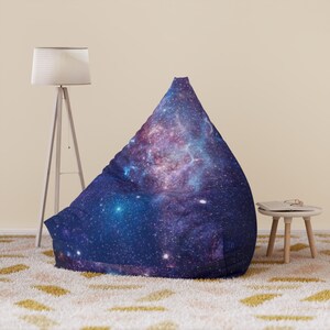 Galaxy Bean Bag Chair Cover Solar System Stars Intergalactic Design ...