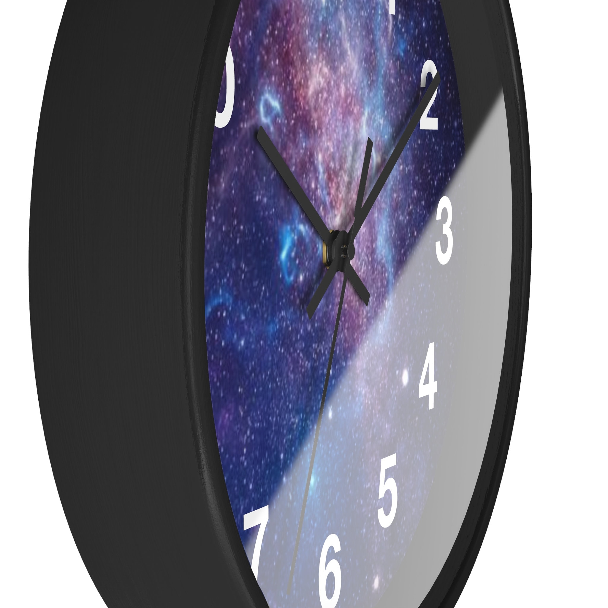 Galaxy Wall Clock Solar System and Stars Design Unique Cosmic Decor ...