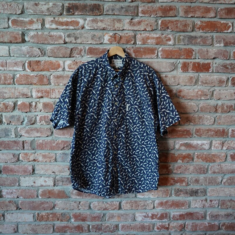 Fish Button up Shirt - Etsy