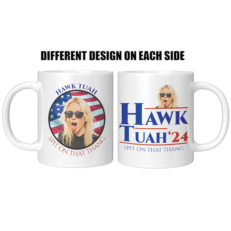 Hawk Tuah '24 Spit on That Thang Mug - Etsy