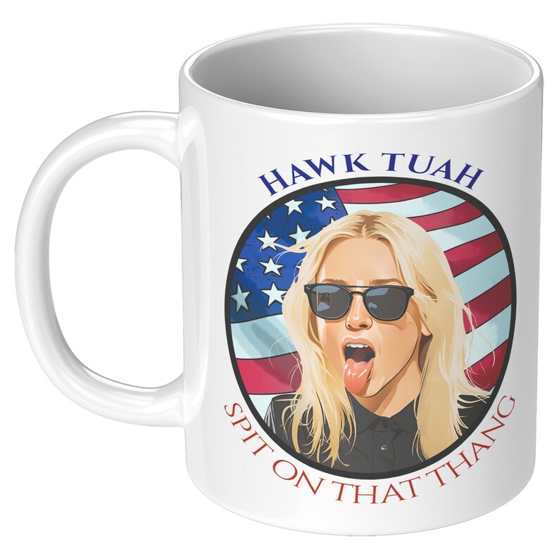 Hawk Tuah '24 Spit on That Thang Mug - Etsy
