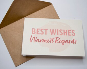 Regards Card - Etsy
