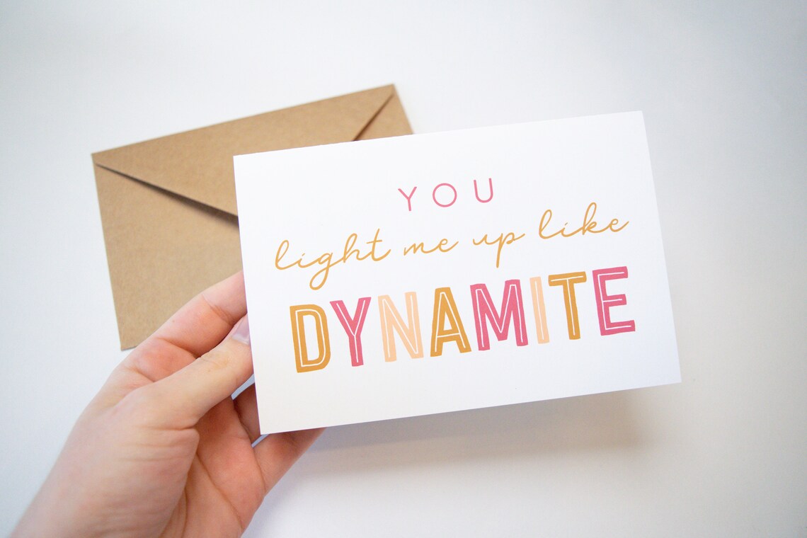 You're Dynamite Recycled 4x6 Card and Envelope - Etsy