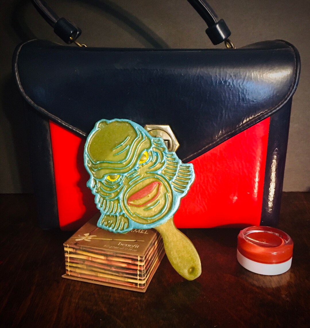 Hand Pocket Purse Mirror Creature From the Black Lagoon - Etsy