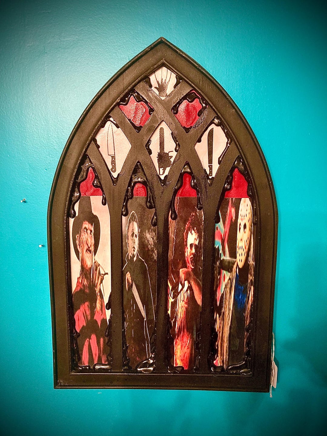 Original Slashers Chapel Saint Window Style Hanging Display Decoration ...