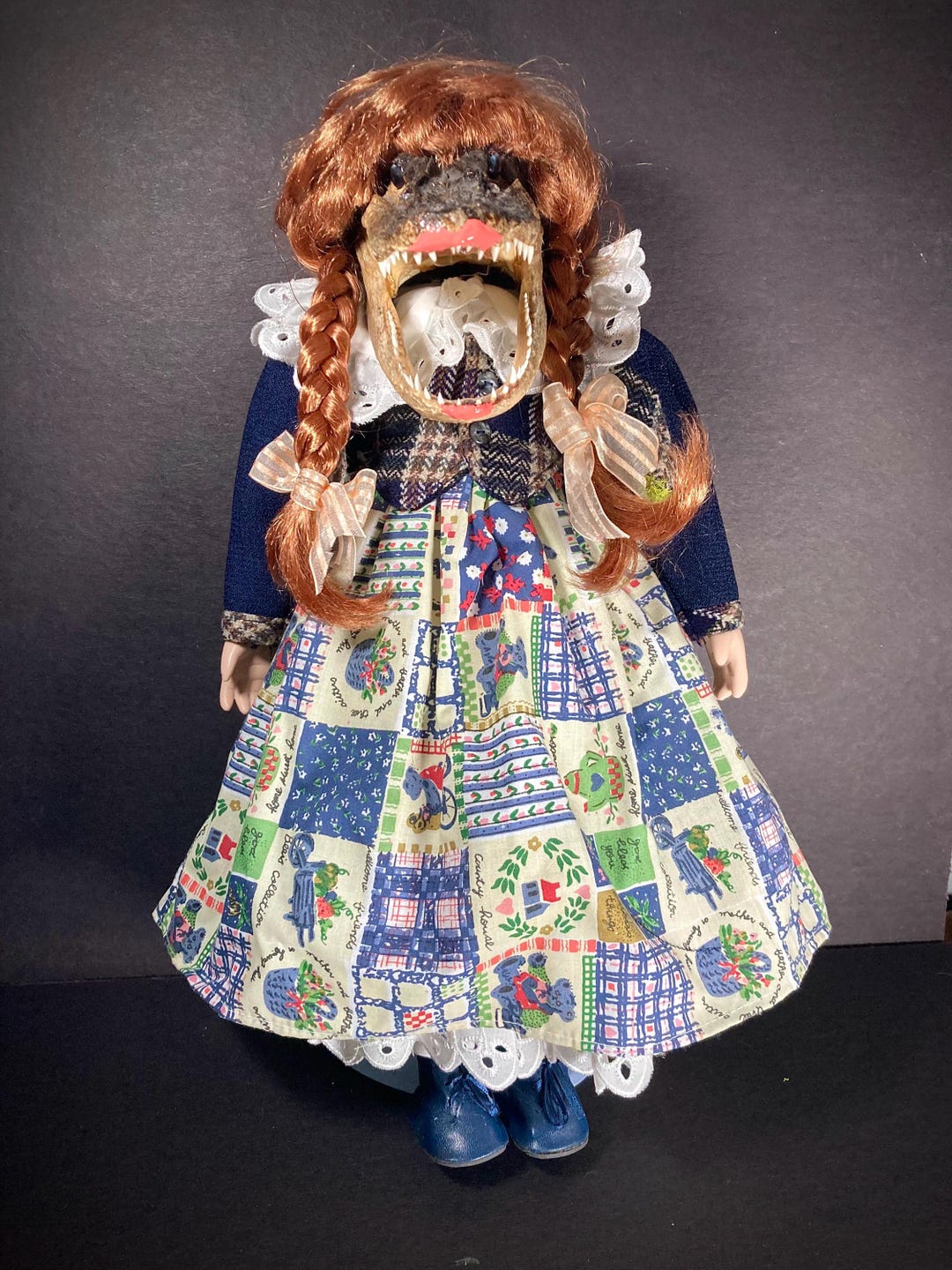 Alligator Head Taxidermy Doll - Etsy