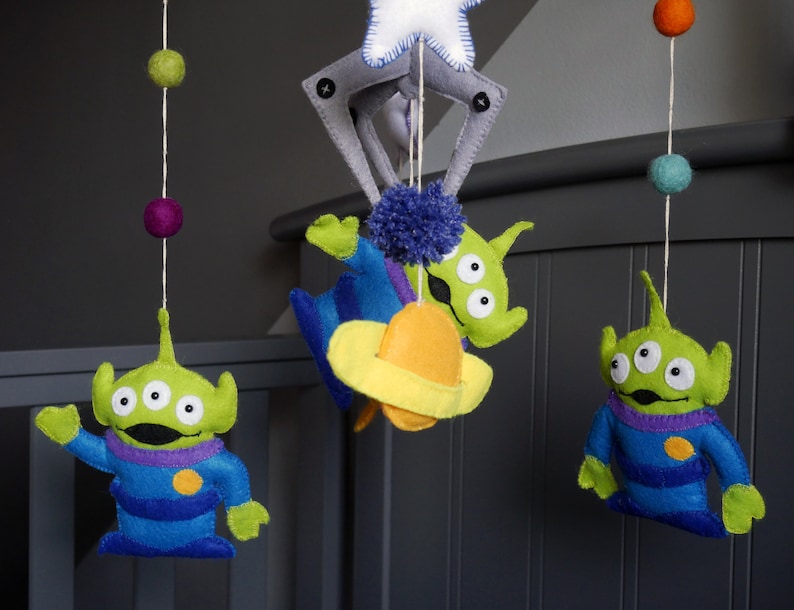 Toy Story Baby Mobile, Disney Pixar Aliens Mobile, Nursery Toy Story ...