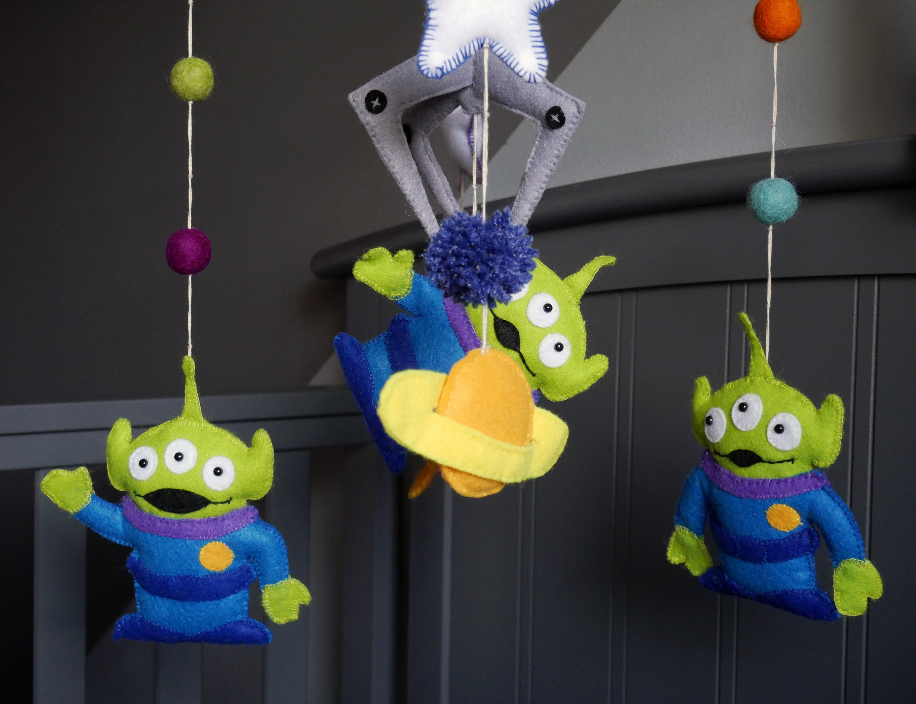 Toy Story Baby Mobile Disney Pixar Aliens Mobile Nursery Toy - Etsy UK
