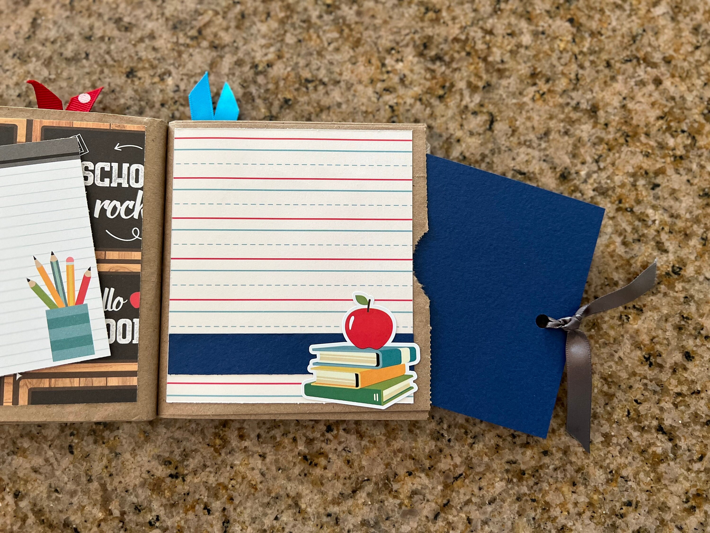 Premade Scrapbook Album SCHOOL Mini Paper Bag Album - Etsy