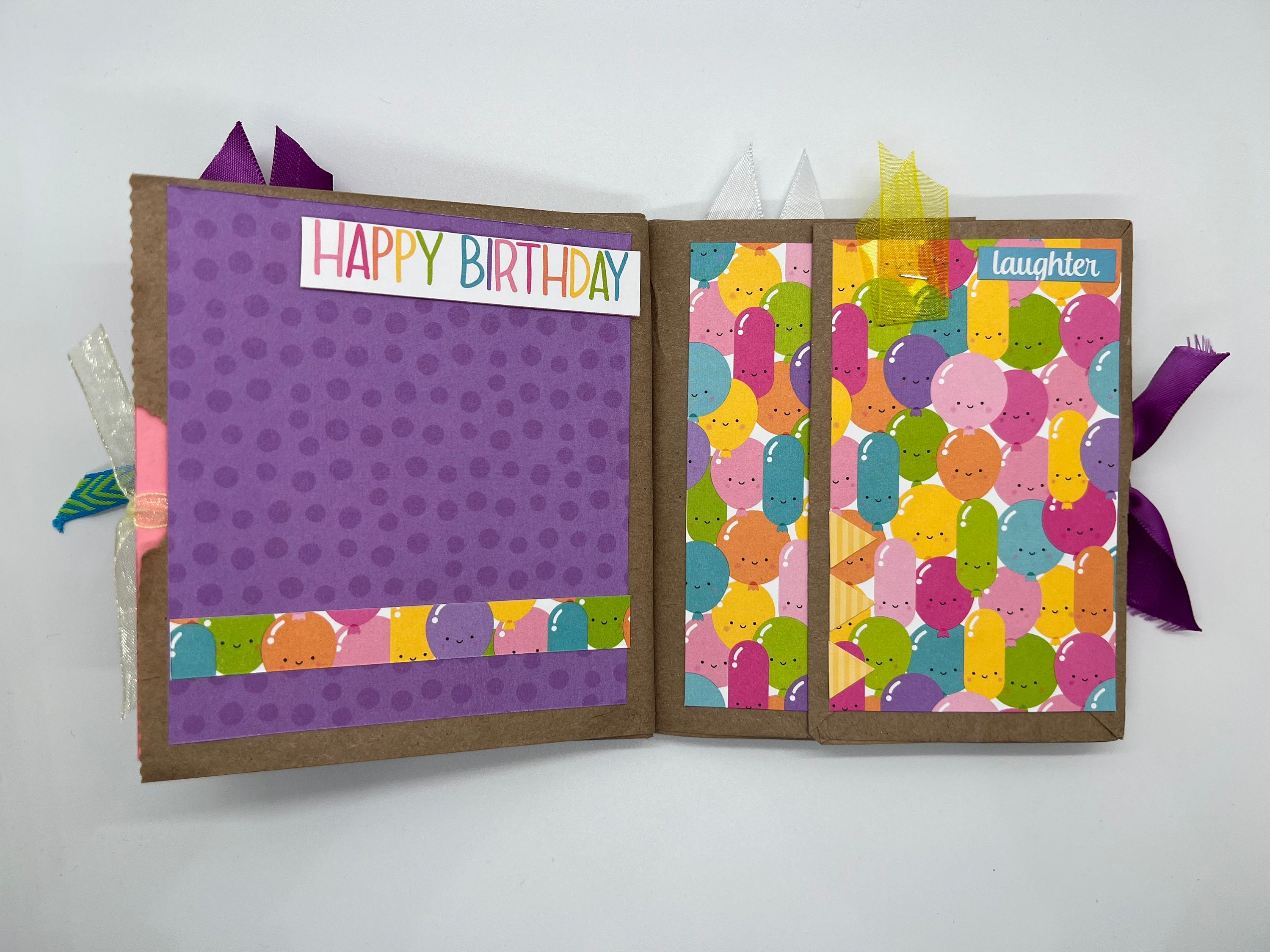 Premade Scrapbook Album BIRTHDAY Mini Paper Bag Album - Etsy