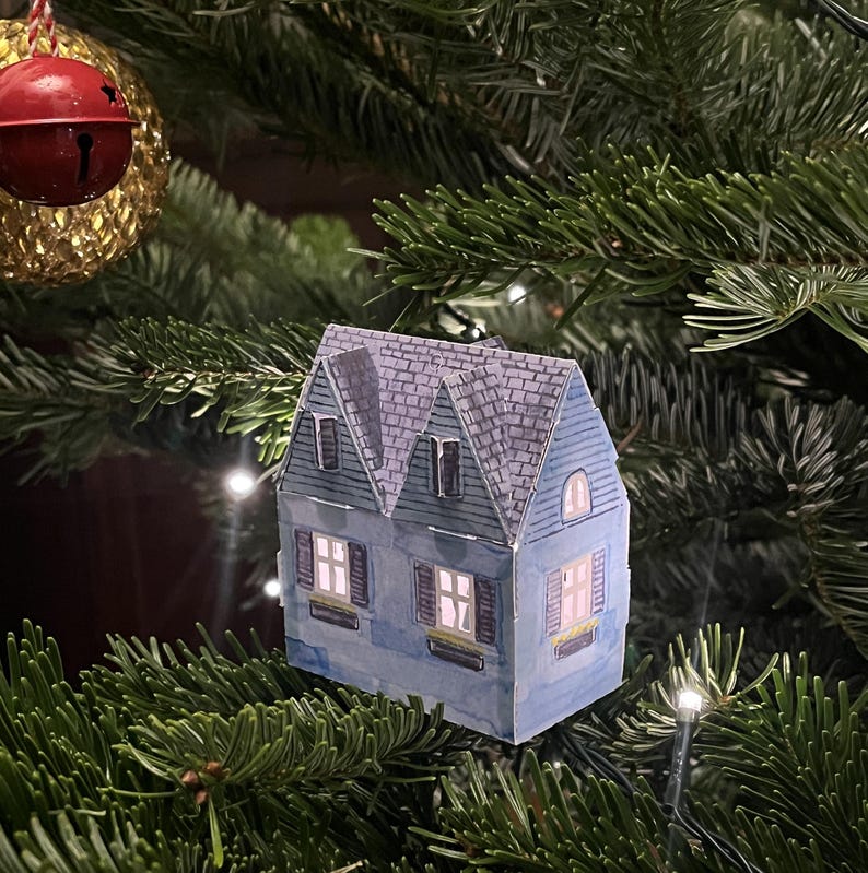 Make Your Own Four Houses Craft Kit Retro Decoration - Etsy